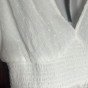 Lulus | Tops | Lulus White Puff Sleeve Smocked Crop Top | Poshmark